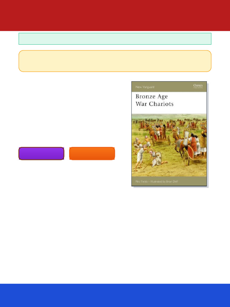 Bronze Age War Chariots Nic Fields Ebook Immediate Full Access | PDF ...
