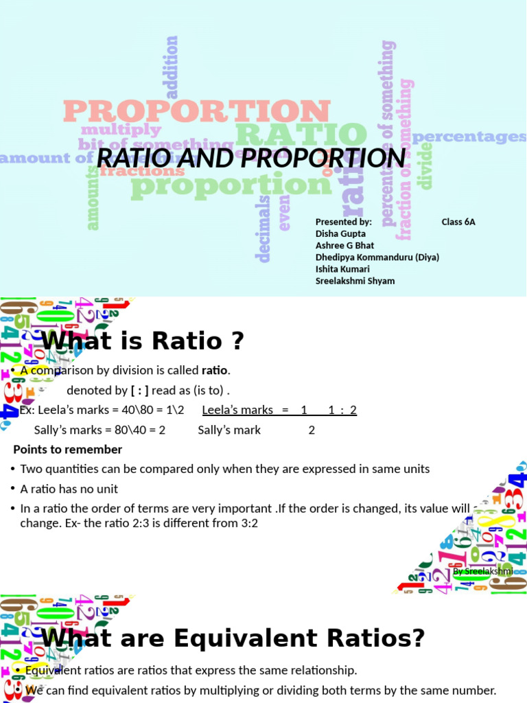 Understanding Ratios and Proportions | PDF | Ratio | Mathematics