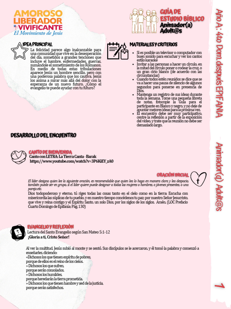 A 4todomdespepifania Aa Color | PDF | Oración | Cristo (título)