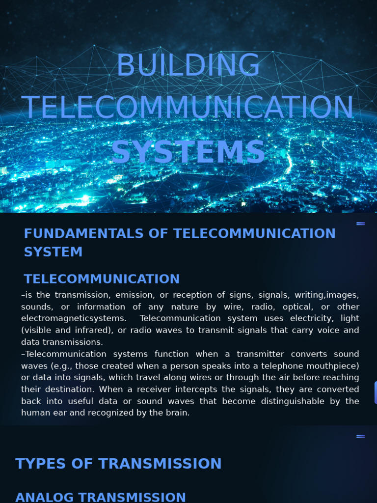 Telecommunication Systems Overview | PDF | Electromagnetic Interference ...