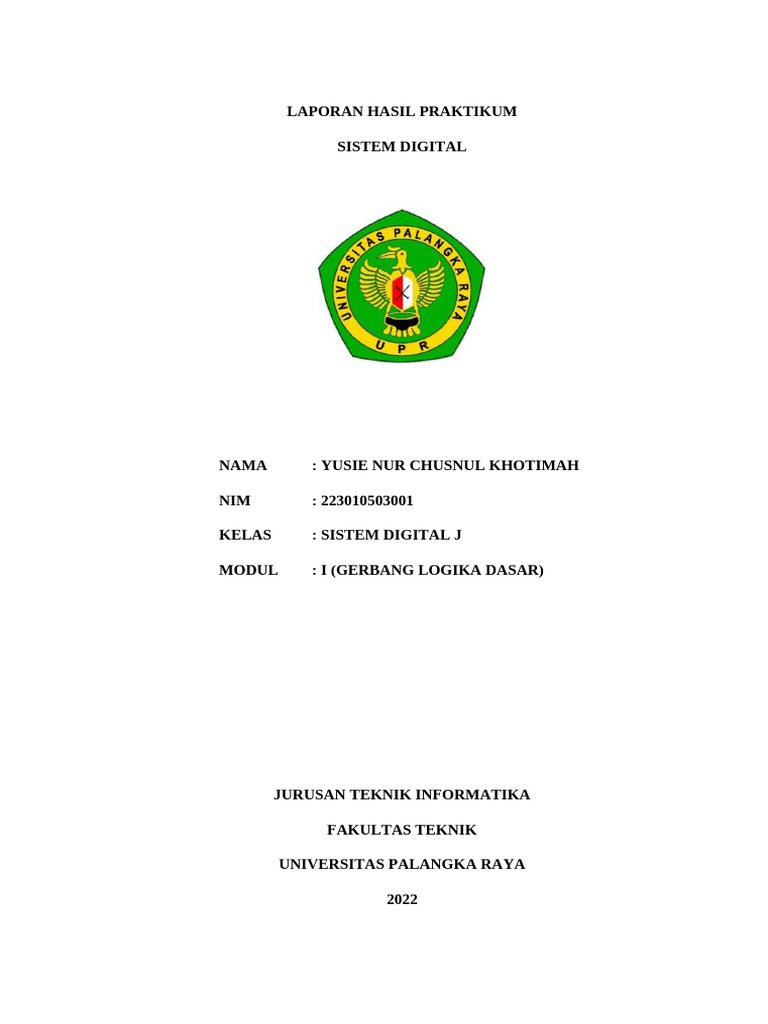 Yusie Nur Chusnul Khotimah - Laporan Hasil Modul 1 | PDF