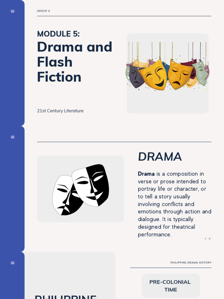 Philippine Drama and Flash Fiction Guide | PDF | Theatre | Genre