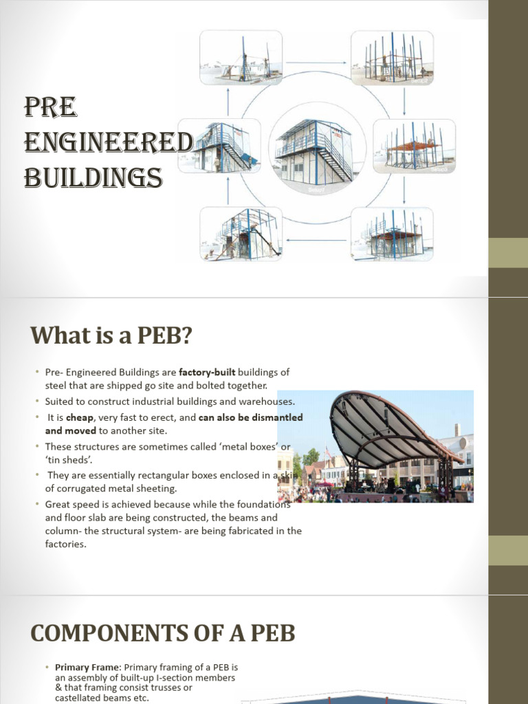 Pre-Engineered Buildings Overview | PDF | Wall | Roof