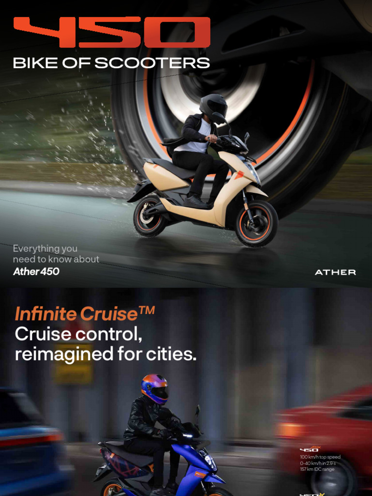 New Ather 450 2025 Brochure | PDF | Vehicle Technology | Automotive Technologies