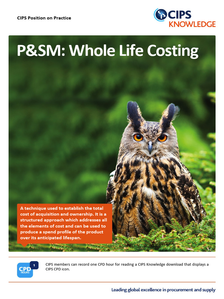 POP - Whole Life Costing | PDF | Procurement | Discounted Cash Flow