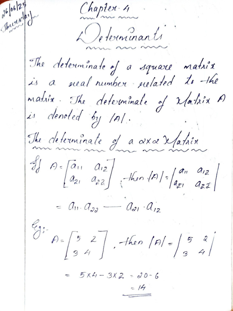Determinants | PDF