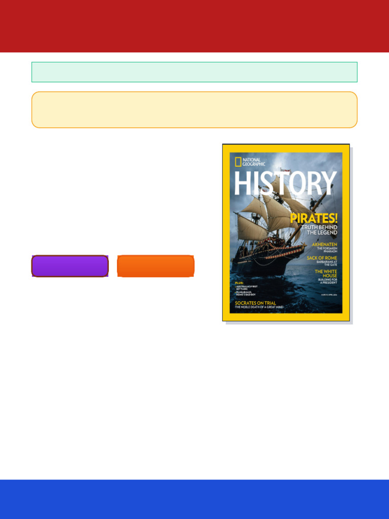 National Geographic History March April 2016 2nd Edition National ...