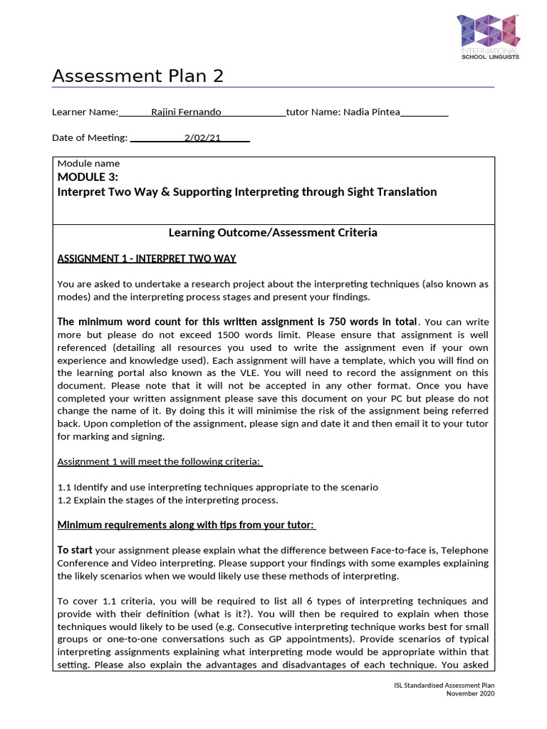 Interpreting Techniques and Sight Translation | PDF | Translations ...