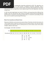 AES Cipher Transformations Diagram | PDF