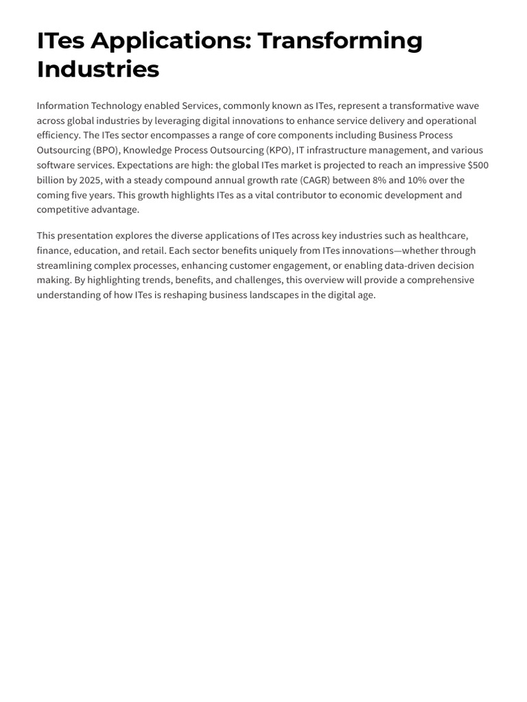 Applications of IT 2 9 | PDF | Outsourcing | Automation