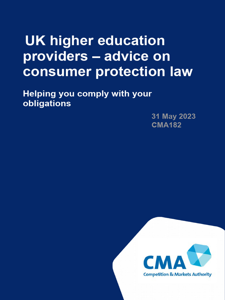 Consumer_law_advice_for_higher_education_providers_ | PDF | Regulatory ...