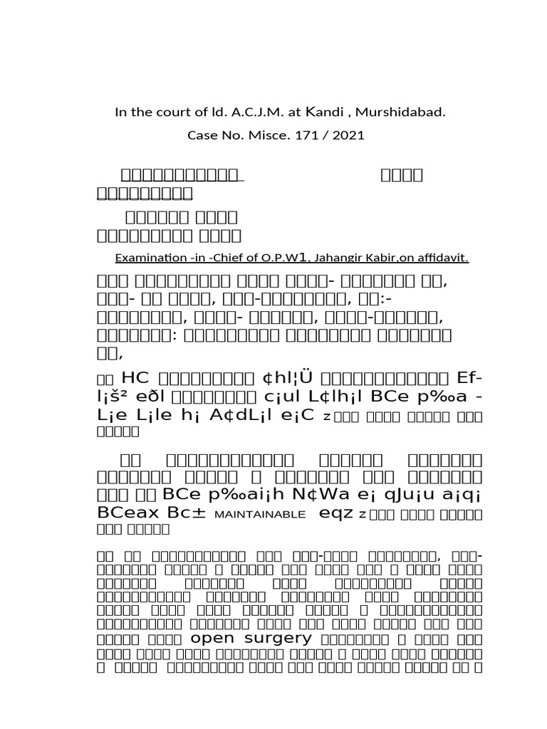 Examination in Chief | PDF