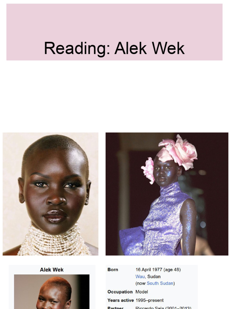 A Biography of Alek Wek: Model & Designer | PDF