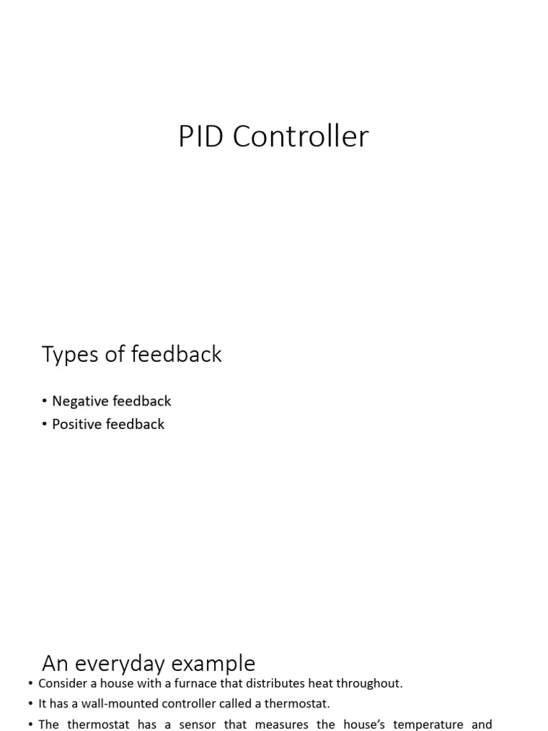 PID Controller | PDF | Feedback | Thermostat
