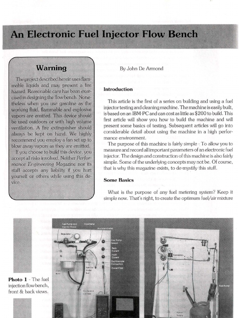 DIY FI FlowBench (Assembly) | PDF | Fuel Injection | Accelerometer