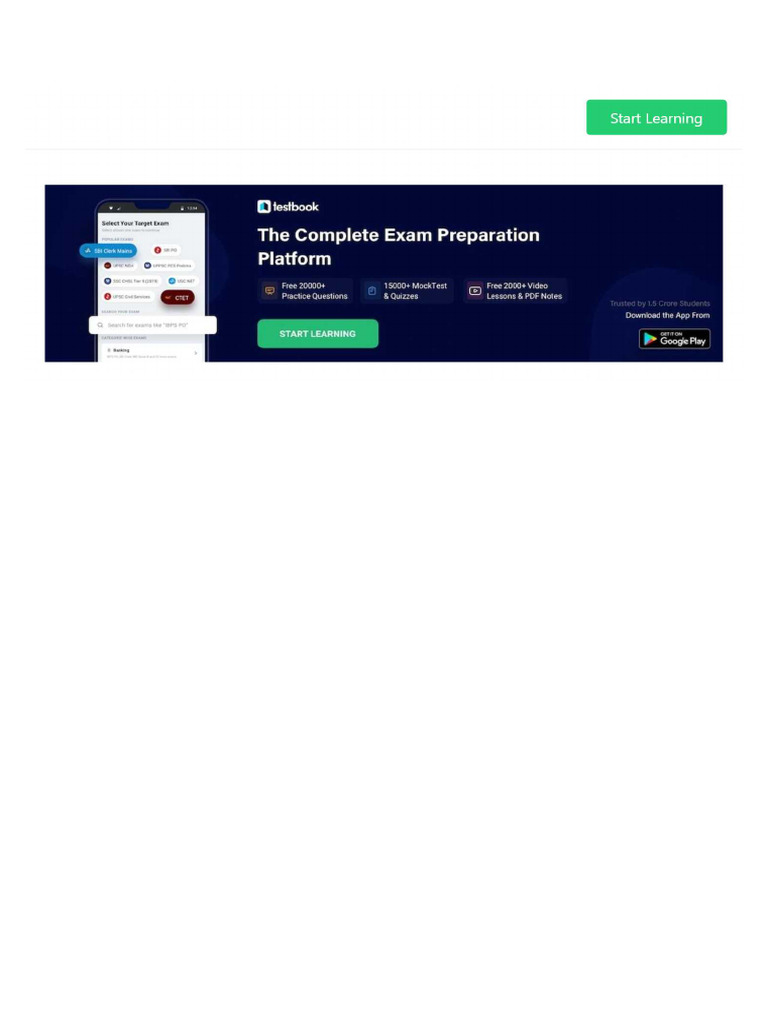 Testbook Exam Info | PDF