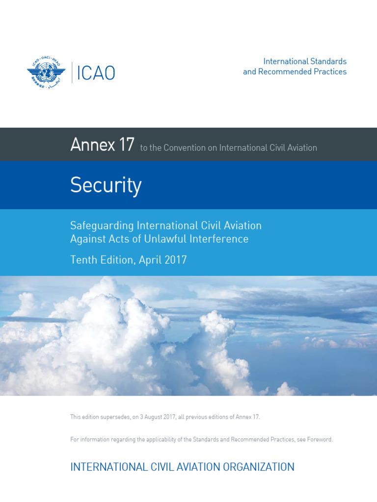 ICAO Annex 17 Security | PDF | Airport Security | Airport