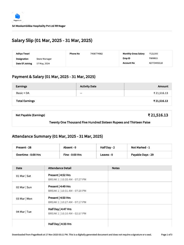 Employee Regular | PDF