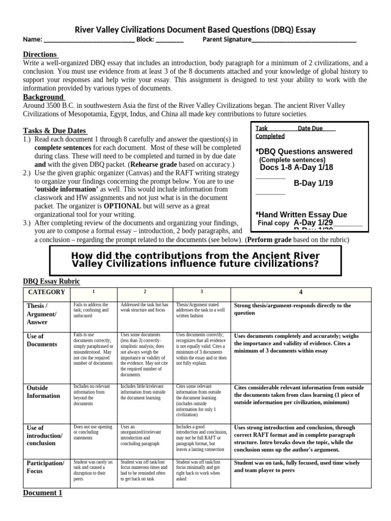 River Valley Civilizations DBQ Packet 23-24 | PDF | Confucianism ...