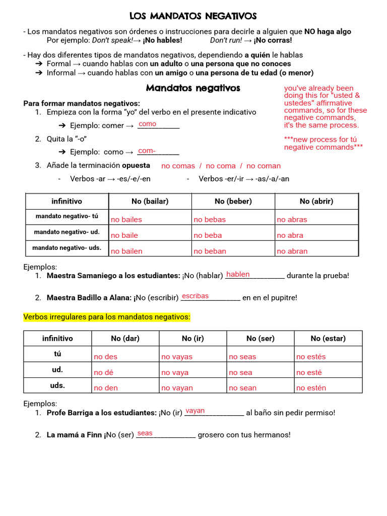Schoology - Copy of 25-26 - Apuntes - Mandatos Negativos (Form. - Inf ...