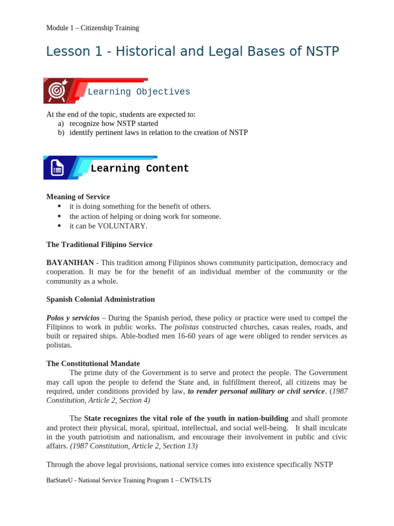 CWTS_LESSON 1 - 3 | PDF | Justice | Crime & Violence