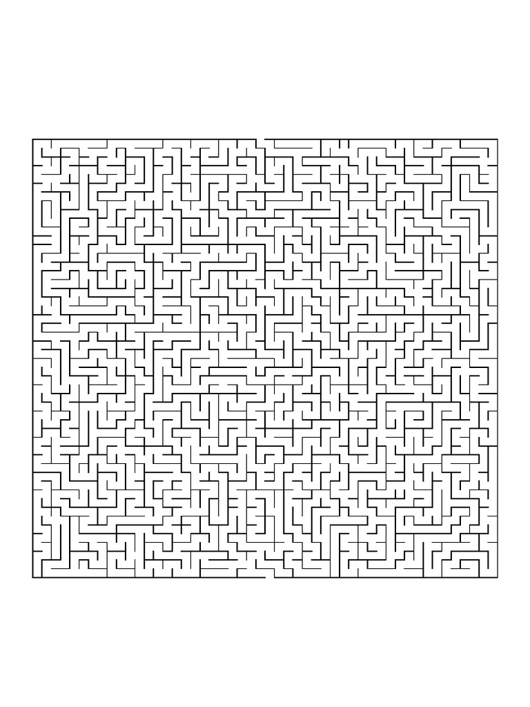 50 by 50 Orthogonal Maze | PDF