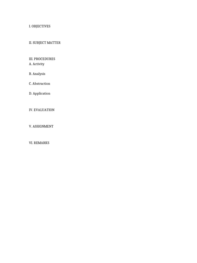 Lesson Plan Boxes | PDF