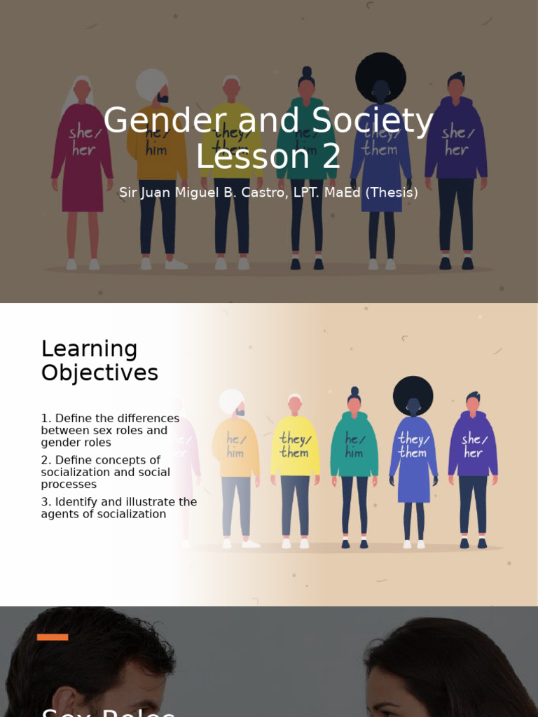 Gender and Society Lesson 2 | PDF | Socialization | Gender