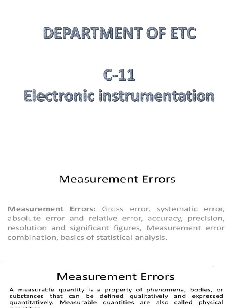 Errors | PDF | Electricity | Electrical Engineering