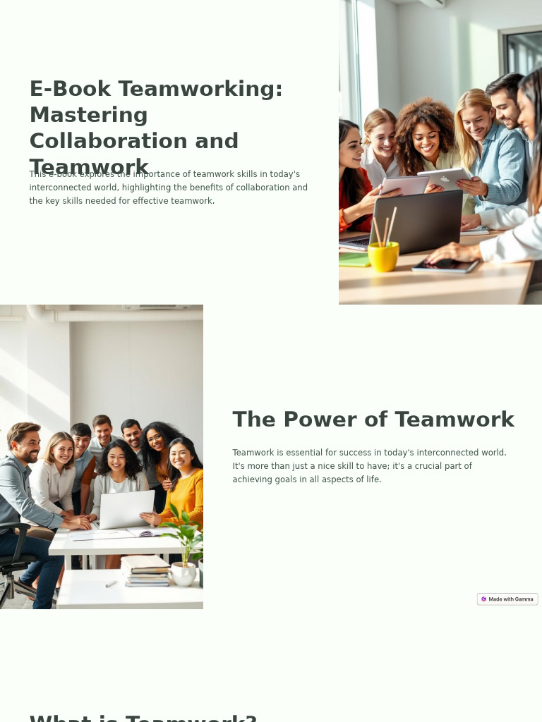 E Book Teamworking Mastering Collaboration and Teamwork | PDF ...