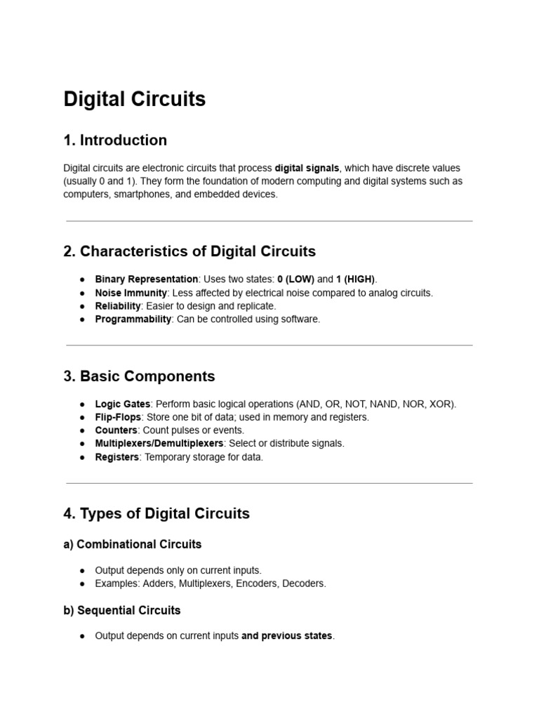Digital Circuits | PDF
