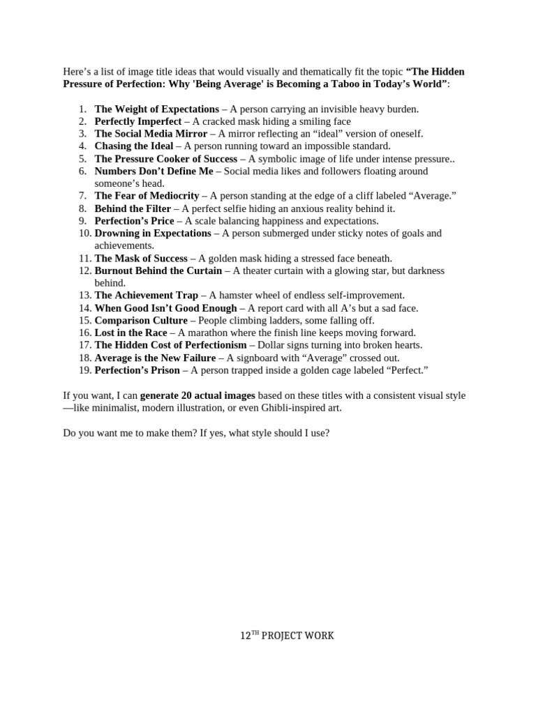 English | PDF | Perfectionism (Psychology) | Mental Health
