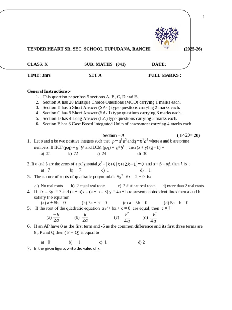 STD X Maths Diwali + Chhath HHW | PDF | Circle | Angle