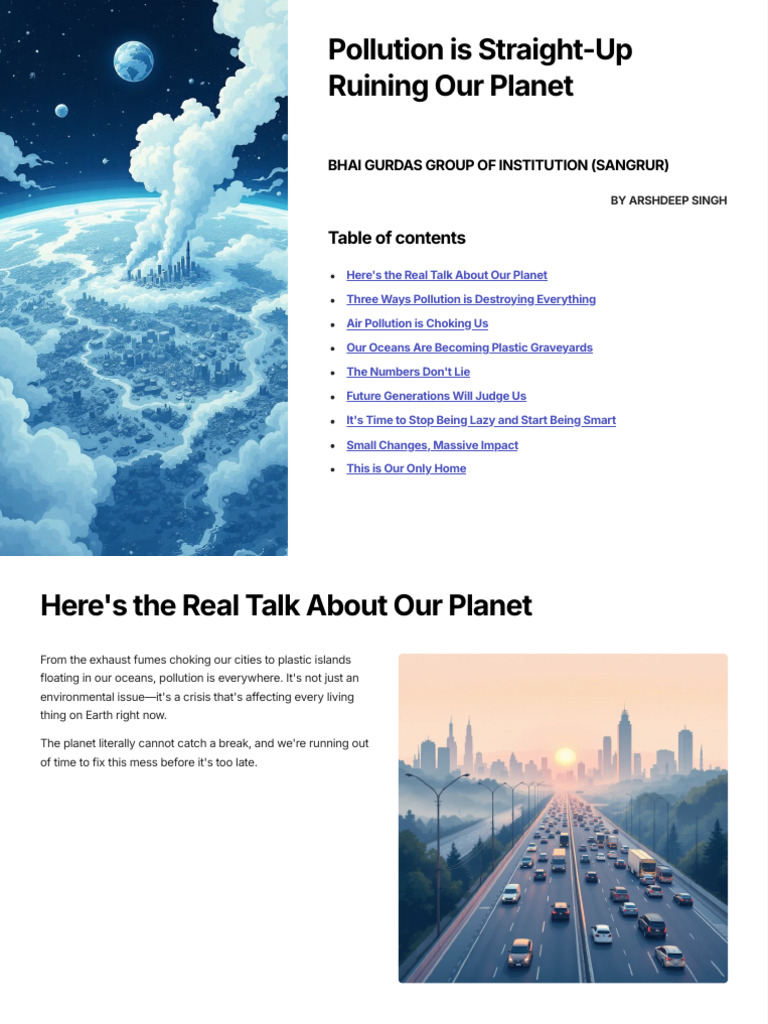 Pollution Is Straight Up Ruining Our Planet (5) Processed | PDF ...