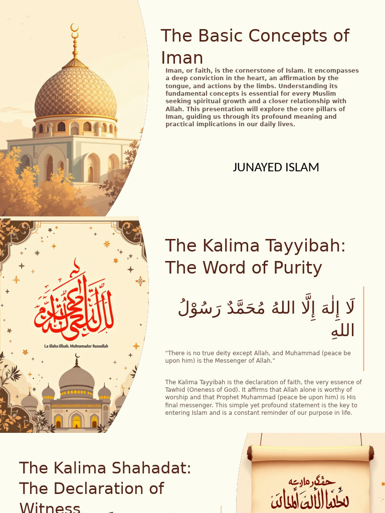 The Basic Concepts of Iman | PDF | Prophets And Messengers In Islam ...