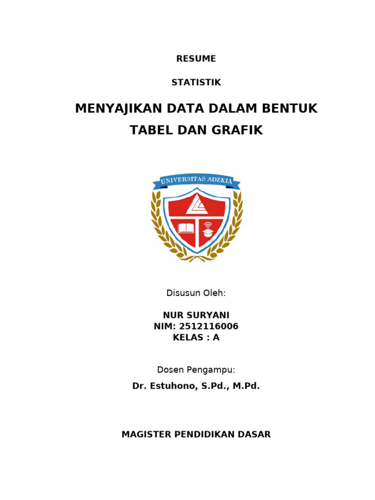 Penyajian Data: Tabel dan Grafik Efektif | PDF