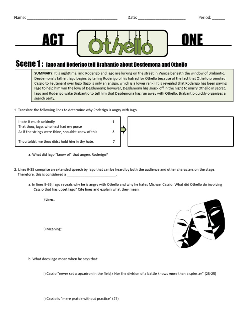 Iago's Manipulations in Othello's Marriage | PDF | Othello | Iago