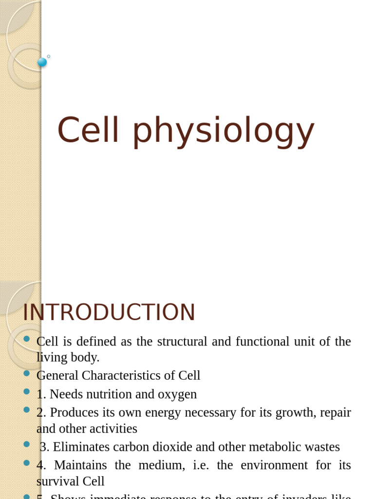 Cell Physiology New | PDF | Endoplasmic Reticulum | Cell Membrane
