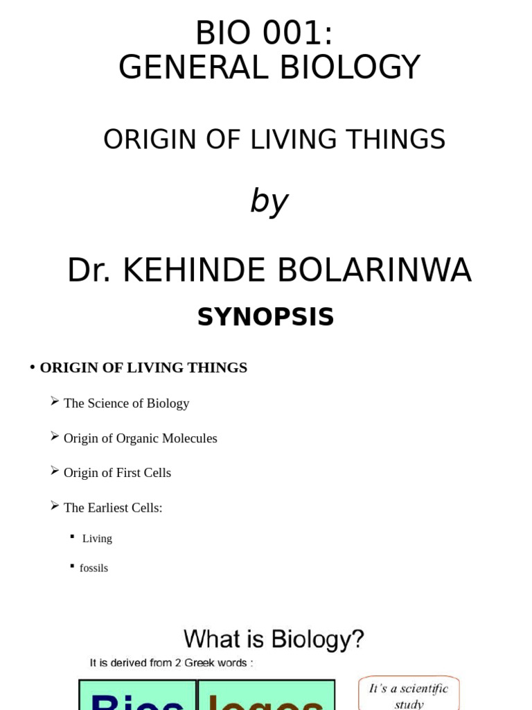 Origin of Living Things | PDF | Inductive Reasoning | Deductive Reasoning