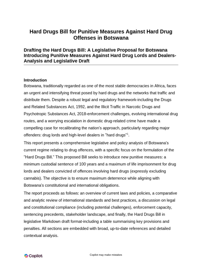 Hard Drugs BILL (1) | PDF | Crimes | Crime & Violence