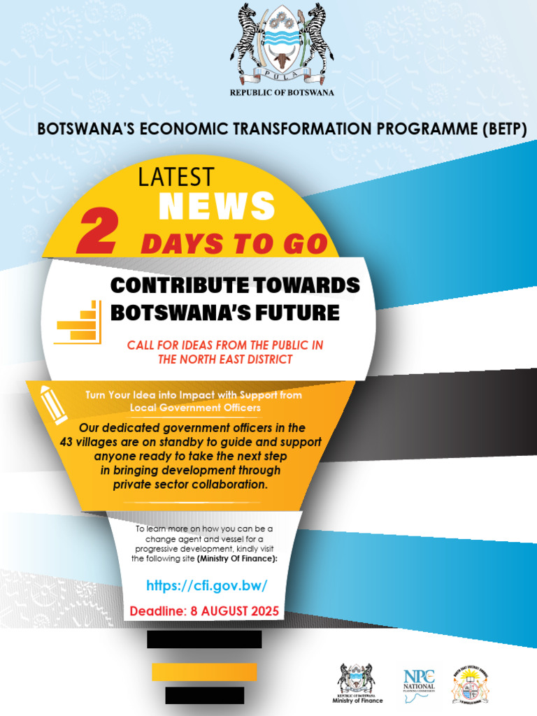 Botswana Economic Transformation Ideas Call | PDF