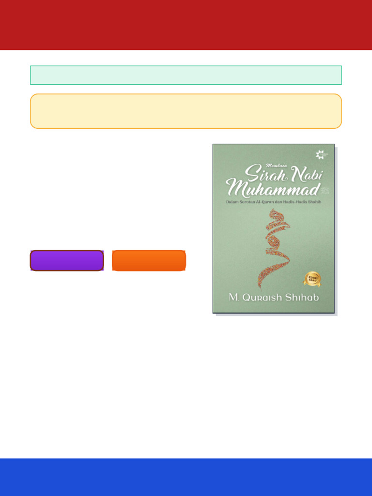 Membaca Sirah Nabi Muhammad Dalam Sorotan Al Quran dan Hadis Hadis ...
