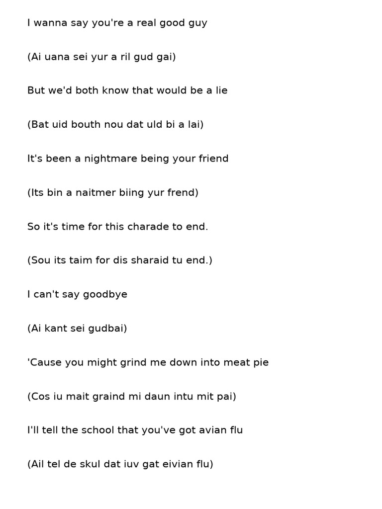 I wanna say you | PDF