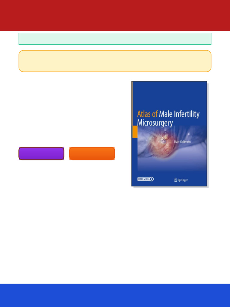Atlas of Male Infertility Microsurgery Marc Goldstein Ebook ARC Digital ...