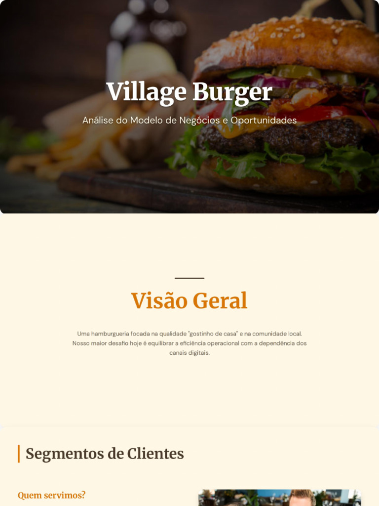 Village Burger Business Model | PDF