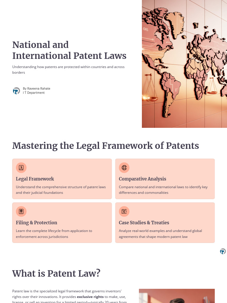 Global Patent Law Insights and Frameworks | PDF | Patent | Patent ...