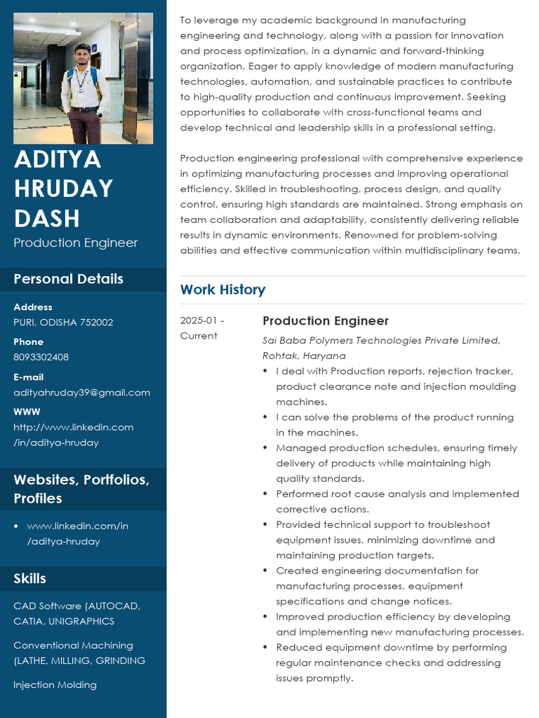 Aditya Cv Final 2025 | PDF