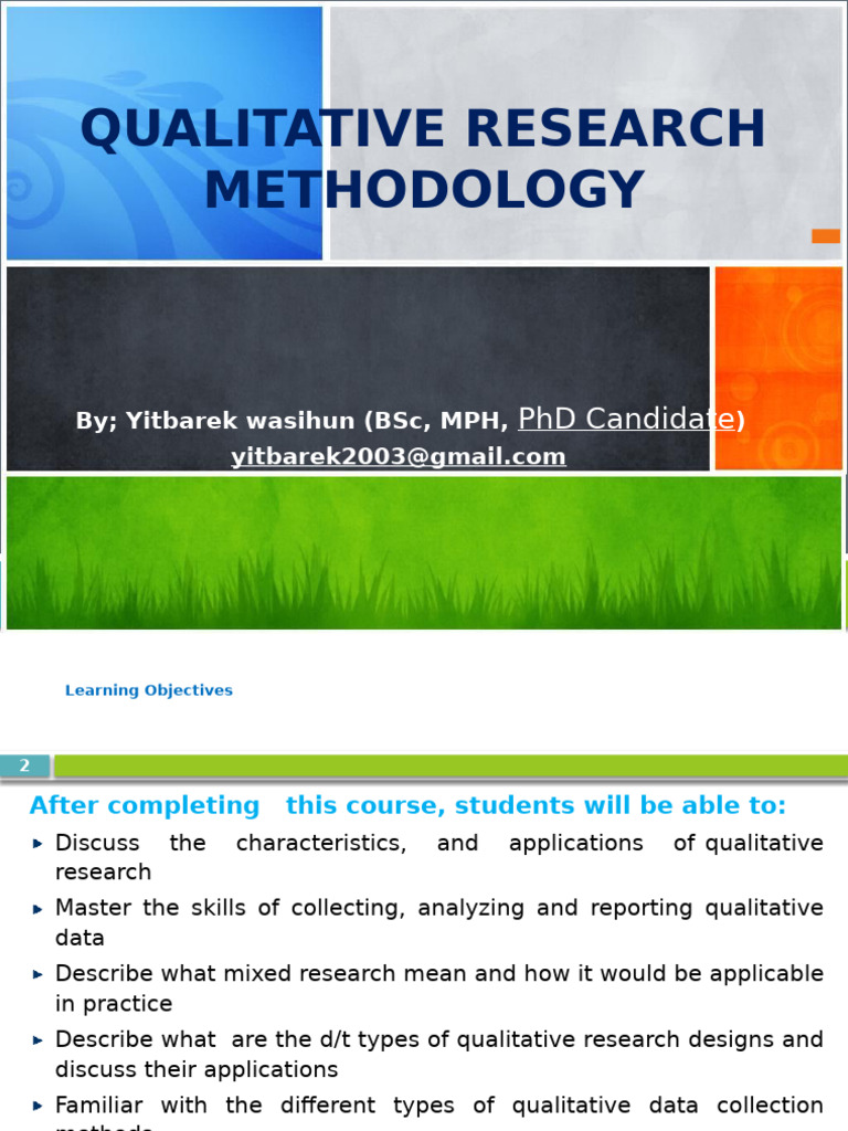 Qualitative Research Methodology Guide | PDF | Qualitative Research ...