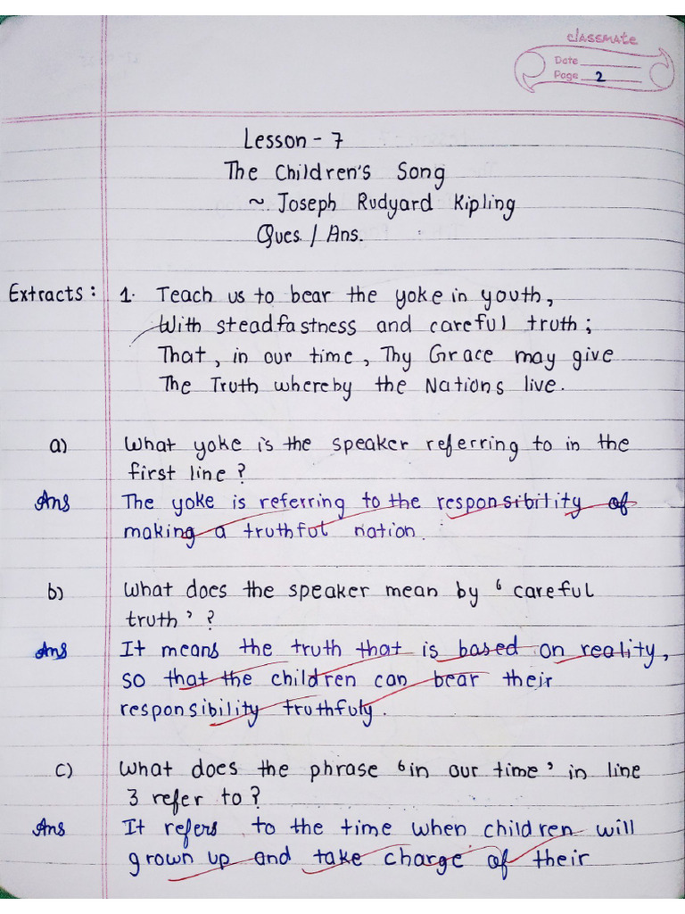 English Lesson - 7, 8 | PDF