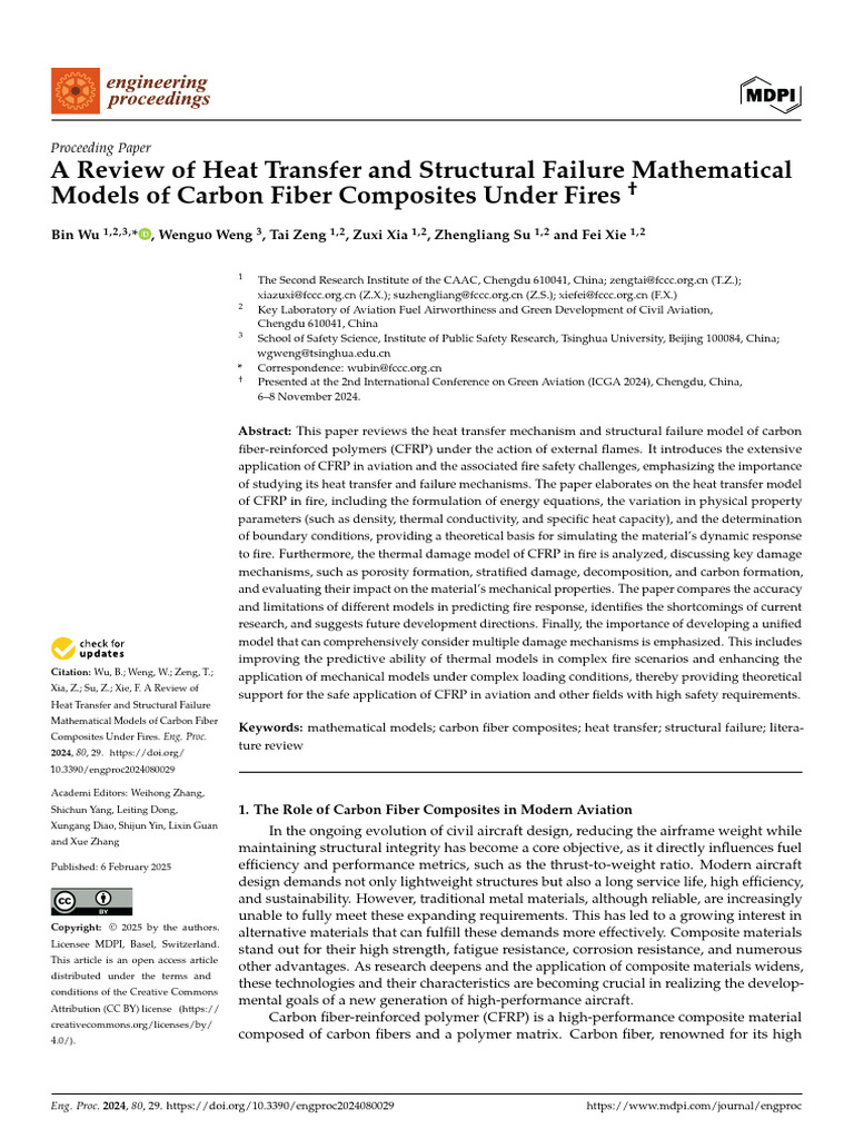 A Review of Heat Transfer and Structural Failure M | PDF | Composite ...